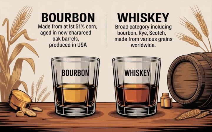 Whats The Difference Between Whiskey And Bourbon